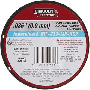 Lincoln Electric MIG Welding Wire, NR-211-MP, .035, Spool, Model: ED030584 (Pack of 3)