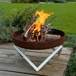 Curonian Memel Solid Steel Medium Fire Pit