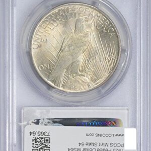 1925-P Peace Dollar, MS64, PCGS