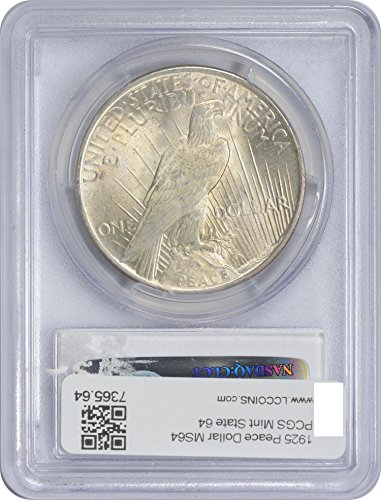 1925-P Peace Dollar, MS64, PCGS