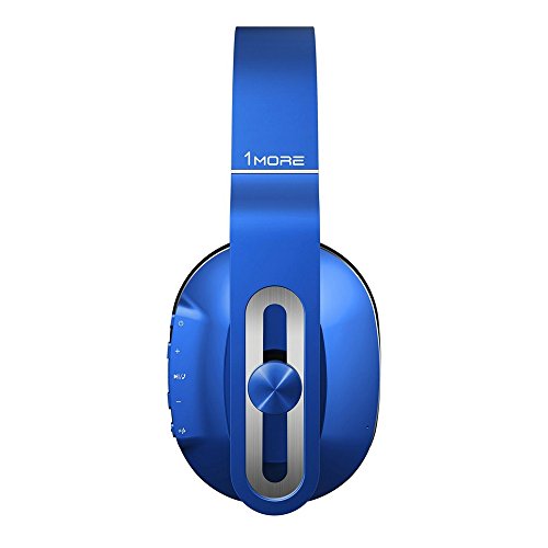 1MORE Wireless Over-Ear Headphones Bluetooth Comfortable Earphones with Bass Control, Durable Headband, Noise Cancellation Mic and in-Line Remote Controls Smartphones/PC/Tablet