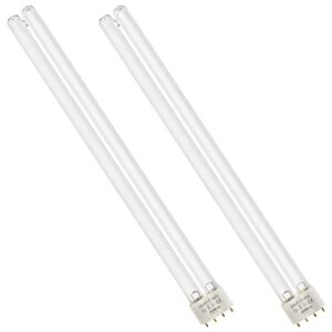 two 36w 36 watt uv bulb lamp 2g11 base-4 pin for jebao, new