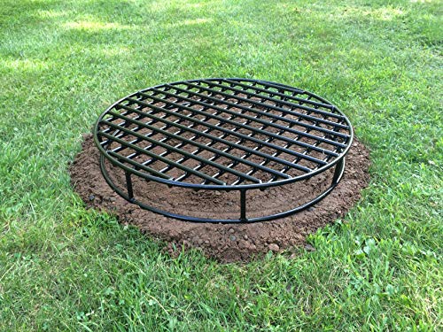 Walden Backyards Round Fire Pit Grate - High Temperature Heavy Duty Steel Above Ground Firegrate for Outdoor Pits and Campfire - 29.2”