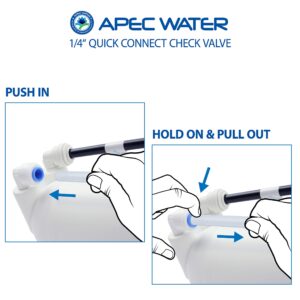 APEC Water Systems 1/4" Quick Connect Check Valve Replacement Part (Check-VAL)