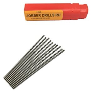 HSS Jobbers Twist Drill Size # 57 1.09mm, 0.043' Made in The U.K. (Dormer) Package of 10