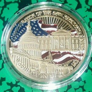 President Barack Obama Inaugural Colorized Challenge Art Coin