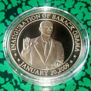 President Barack Obama Inaugural Colorized Challenge Art Coin