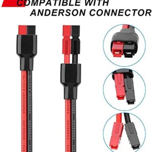 Extension Cable 20Ft/6M Battery Charger Adapter 45A Anderson Connector for GZ Yeti /G500 Explorer 1000 Solar Generator Power Inverter and for Renogy100,Boulder 200 Solar Panels