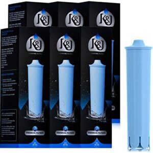 K&J Jura Capresso Clearyl Blue Compatible Water Filters - Replaces Jura Blue Filters (6-pack)