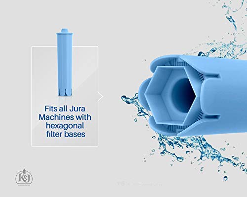 K&J Jura Capresso Clearyl Blue Compatible Water Filters - Replaces Jura Blue Filters (6-pack)