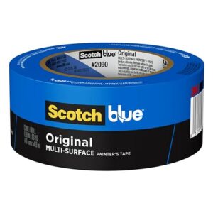 ScotchBlue Original Multi-Surface Painter's Tape, 1.88 Inches x 60 Yards, 12 Rolls, Blue, Paint Tape Protects Surfaces and Removes Easily, Multi-Surface Painting Tape for Indoor and Outdoor Use