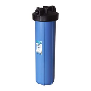 apec water systems hbb-20 20 inch whole water filter housing 1 inch inlet/outlet, blue