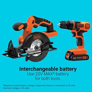 BLACK+DECKER 20V MAX* POWERCONNECT Cordless Drill/Driver + Circular Saw Combo Kit (BD2KITCDDCS)