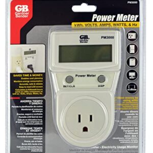 Gardner Bender PM3000 Energy Power Meter Monitor, Grey