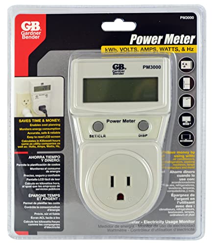 Gardner Bender PM3000 Energy Power Meter Monitor, Grey