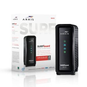 arris surfboard max pro (16x4) docsis 3.0 cable modem, approved for cox, spectrum, xfinity & more