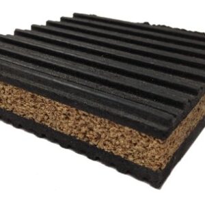 4 Pack of Anti Vibration Pads 4" x 4" x 7/8" Rubber/Cork Vibration isolation pads