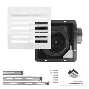 BV Bathroom Fan Ultra-Quiet Bathroom Ventilation & Exhaust Fan, Bathroom Ceiling Fan, Residential Remodel Energy-Saving Ceiling Mount Fan (No Attic Access Required) (200 CFM)