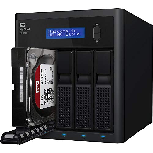 WD 32TB My Cloud EX4100 Expert Series 4-Bay Network Attached Storage - NAS - WDBWZE0320KBK-NESN