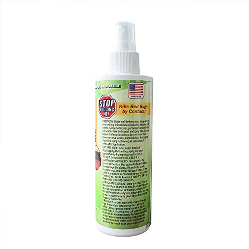 Stop Bugging Me All-Natural Non-Toxic Bed Bug Killer and Repellent, 3 oz. Non-Aerosol Fingertip Travel Spray