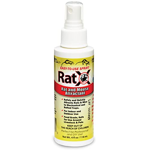 EcoClear Products 774324-6D, RatX All-Natural Poison Free Rat and Mouse Attractant, 4 oz. Non-Aerosol Spray