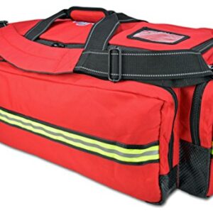 Lightning X MB50 Breathing & Trauma Stocked Gear Bag w/Fill Kit for First Responder EMT - Red