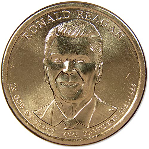 2016 P&D Ronald Reagan Presidential Dollar 2 Piece Set BU Uncirculated $1 Coins