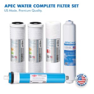 APEC Water Systems RO-PUMP-120V Top Tier Ultra Safe Reverse Osmosis Drinking Water Filtration System with US Made Booster Pump