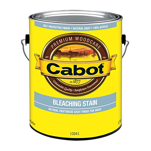 Cabot Bleaching Wood Stain, Driftwood Gray, 1 Gallon