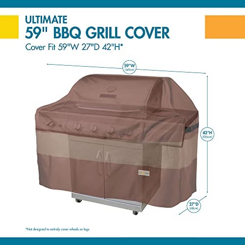 Duck Covers Ultimate Waterproof BBQ Grill Cover, 59 Inch