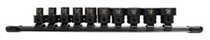 astro tools 78310 10-piece 3/8" drive low profile nano impact sockets - sae