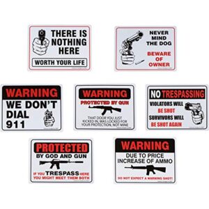 second amendment novelty signs, 9 inches by 12 inches - pack of 7