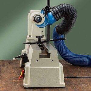 Dust Right Lathe Dust Collection System – Shop Dust Collection System Reduce the Amount of Dust in Air, Floor - Lathe Dust Collection Includes 9” Dust Scoop, Port Boom Arm, Hose Clamp, & More