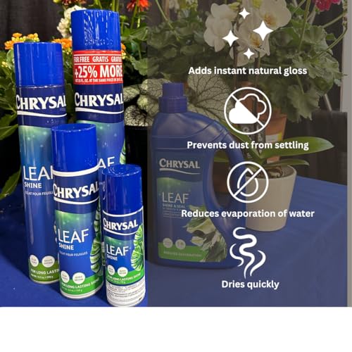 Chrysal Leaf Shine Spray for Indoor Plants (15 Ounce 1 Pack)