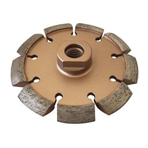 4.5" crack chaser blade for cured concrete, asphalt repair or joint widen, 0.375" width, 5/8"-11 arbor