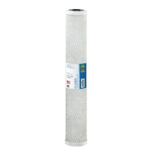 apec us made 5 micron 20” x 2.5” carbon block replacement water filter (23-cab20)