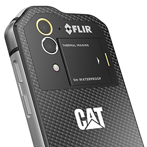 CAT PHONES S60 Rugged Waterproof Smartphone with integrated FLIR camera, Black (CS60SUBUSAUN)