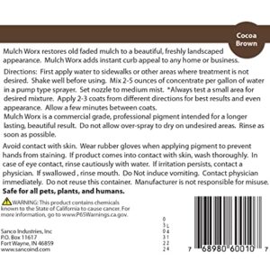 MulchWorx Brown Mulch Color Concentrate - 2,800 Sq. Ft. - Rich Dark Brown Mulch Dye Spray