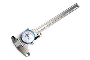 6" sae dial calipers accurate to 0.001" per 6" hardened stainless steel for inside, outside, step and depth measurements saedc-6