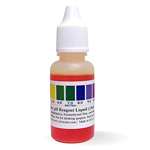 A2O Water - Made in USA, Water pH Test Liquid (WHT/100-125 Tests)