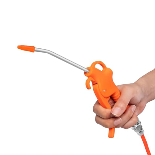 SHININGEYES Air Blow Gun Angled Bent Nozzle Pistol Grip (Orange)