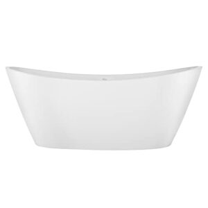 empava empv-ft1518 67" acrylic freestanding bathtub