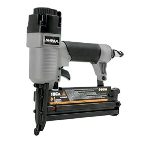 numax sl31 pneumatic 3-in-1 16-gauge and 18-gauge 2" finish nailer and stapler ergonomic and lightweight nail gun with no mar tip for finish nails, brad nails, and staples, gray & black