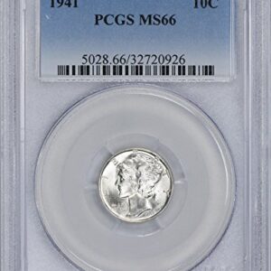 1941-P Mercury Dime, MS66, PCGS