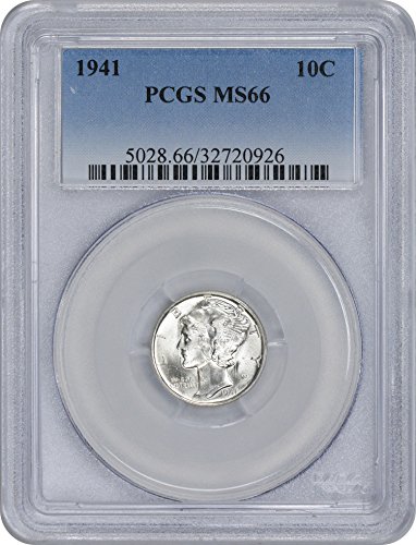 1941-P Mercury Dime, MS66, PCGS