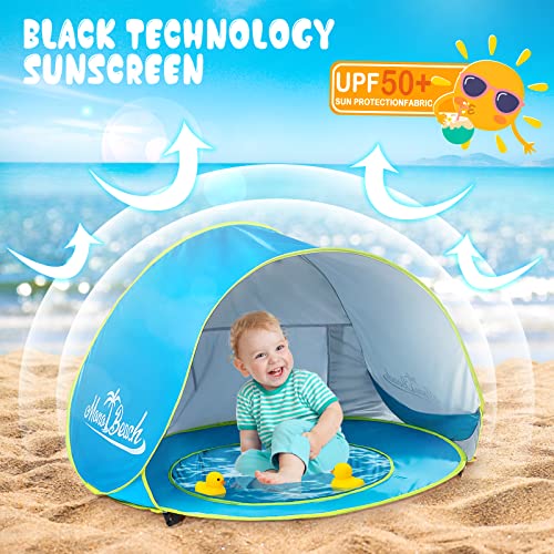 Monobeach Baby Beach Tent Pop Up Portable Shade Pool UV Protection Sun Shelter for Infant