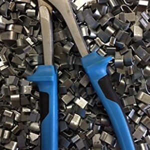 Best J-Clip Pliers + 2 LBS of J-Clips, Comfort Blue handle j-pliers J-clip pliers j-pliers by RNL RabbitNippLes