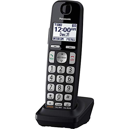 PANASONIC Additional Cordless Phone Handset for use with KX-TGE4x Series Cordless Phone Systems - KX-TGEA40B (Black)