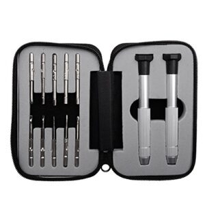 etoplike® screwdrivers kit repair tool for eyeglass/glasses/watch/cellphone/clock (12pcs, travel pocket)