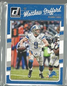 2016 panini donruss football detroit lions team set 11 cards w/rookies